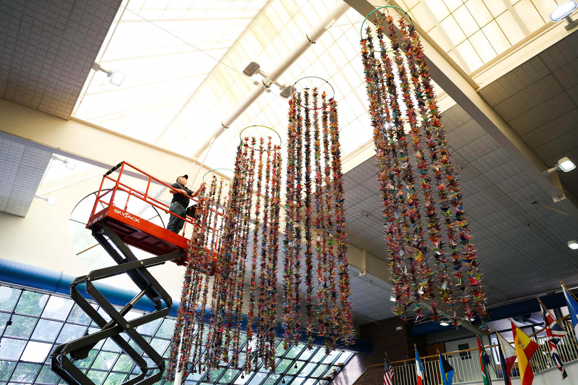 Folding Cranes: Iowa COVID Memorial lands at NIACC - NIACC Minute